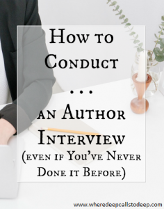 Author Interviews – Where Deep Calls to Deep