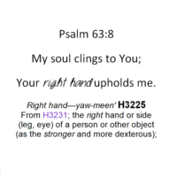 God’s Right Hand – Scripture Study – Where Deep Calls to Deep